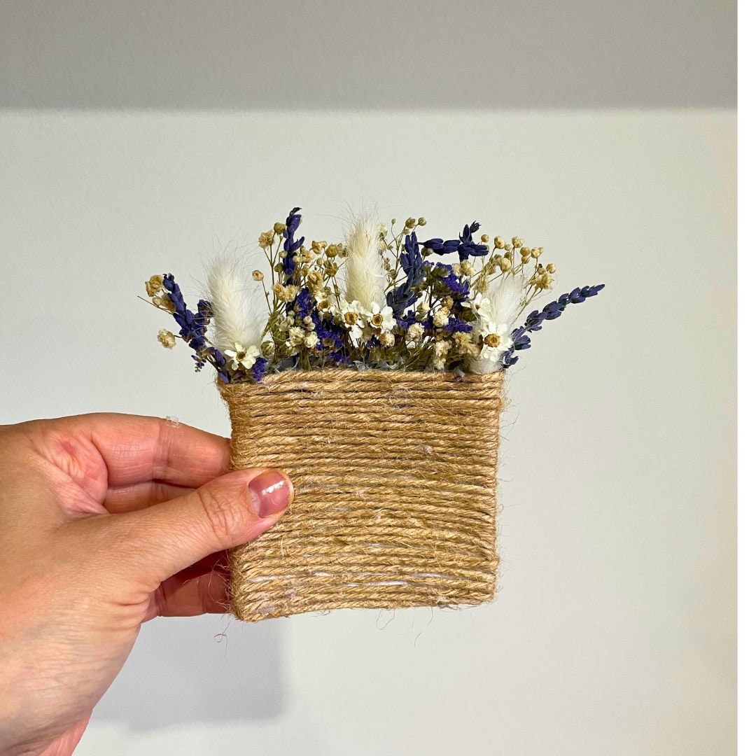 Dried Flowers Pocket Buttonhole Bunny Tail and Lavender Pocket ...