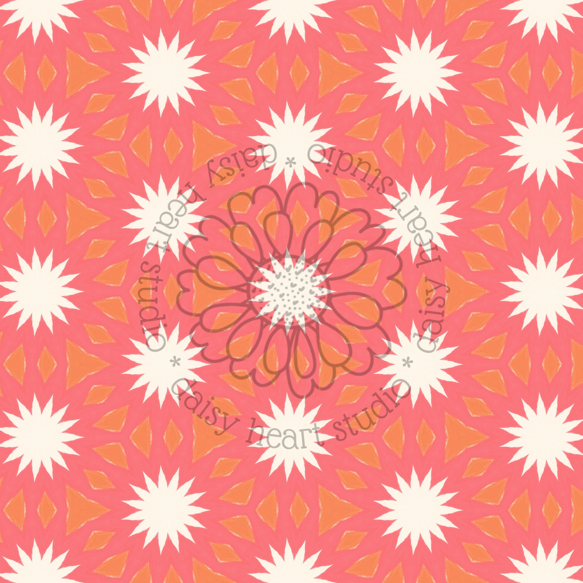 Orange Dream Digital Scrapbook Paper With a Commercial License for POD ...