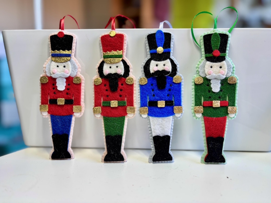 Nutcrackers - Handmade Felt Ornaments - Etsy