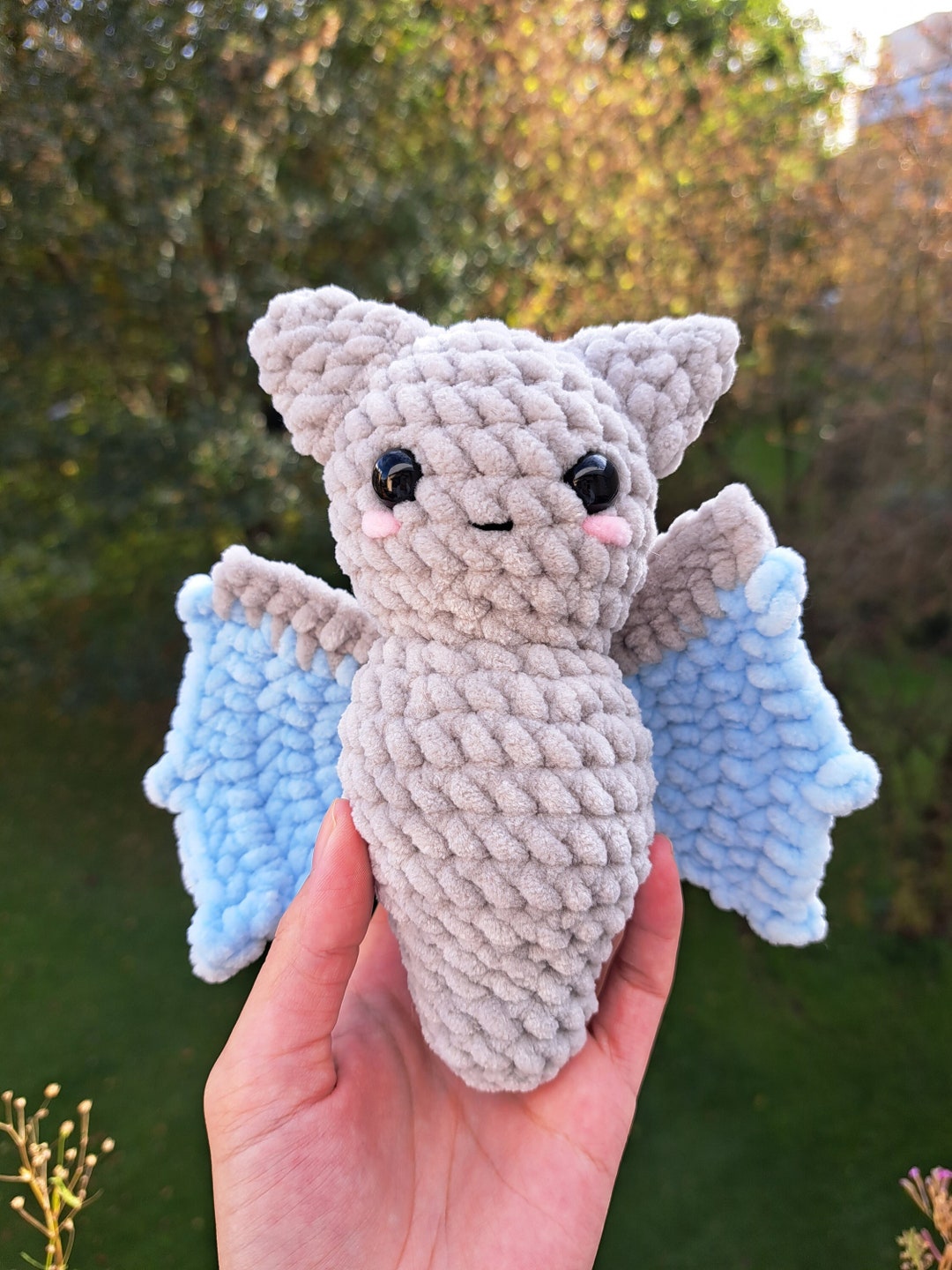 Crocheted Bat Handmade Plush Toy - Etsy