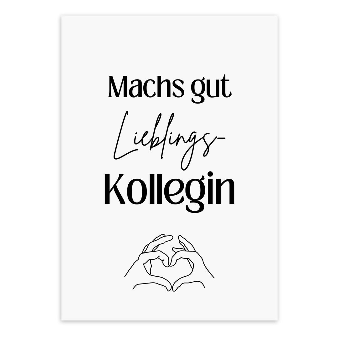 Abschiedskarte KOLLEGIN zum Abschied A6 (Postkarte) | Karte ...