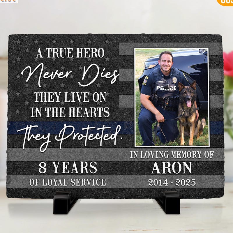 Dog Memorial Police - Etsy