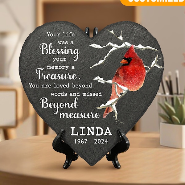 Cardinal Memorial Stone - Etsy