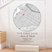 Custom Location Map, Our First Date Acrylic Plaque, Personalized Map ...