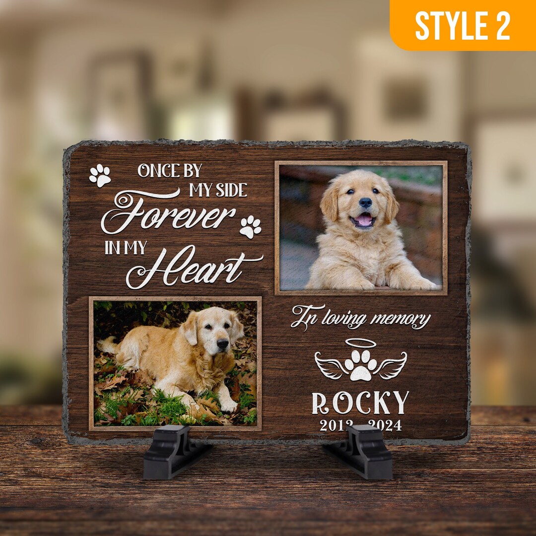 Personalized Dog Memorial, Dog Memorial Stone, Cat Memorial Gift, Pet ...