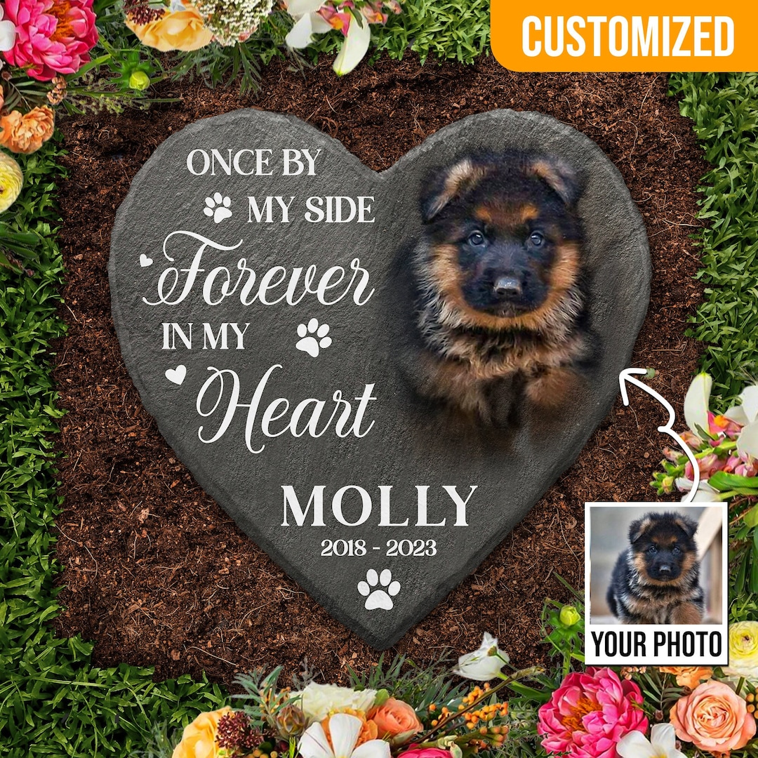 Dog Memorial Plaque, Custom Dog Memorial Stone, Pet Loss Slate, Cat ...