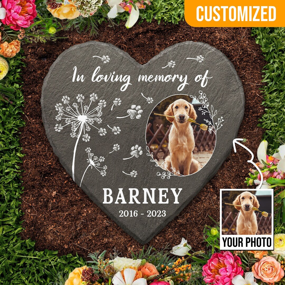 Custom Pet Memorial, Dog Memorial Stone, Custom Pet Memorial Slate, Pet ...