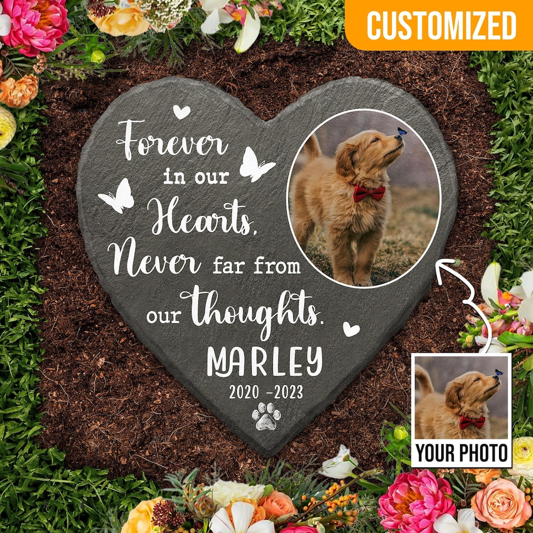Customized Pet Memorial, Dog Memorial Stone, Custom Pet Memorial Slate ...