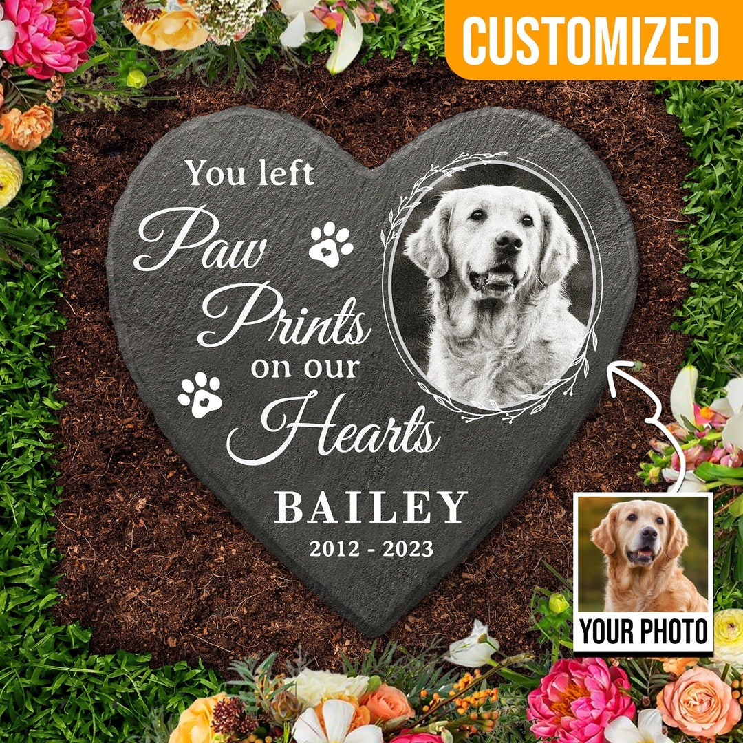 Dog Memorial, Custom Dog/cat Memorial Stone, Dog Sympathy Gift, Pet ...
