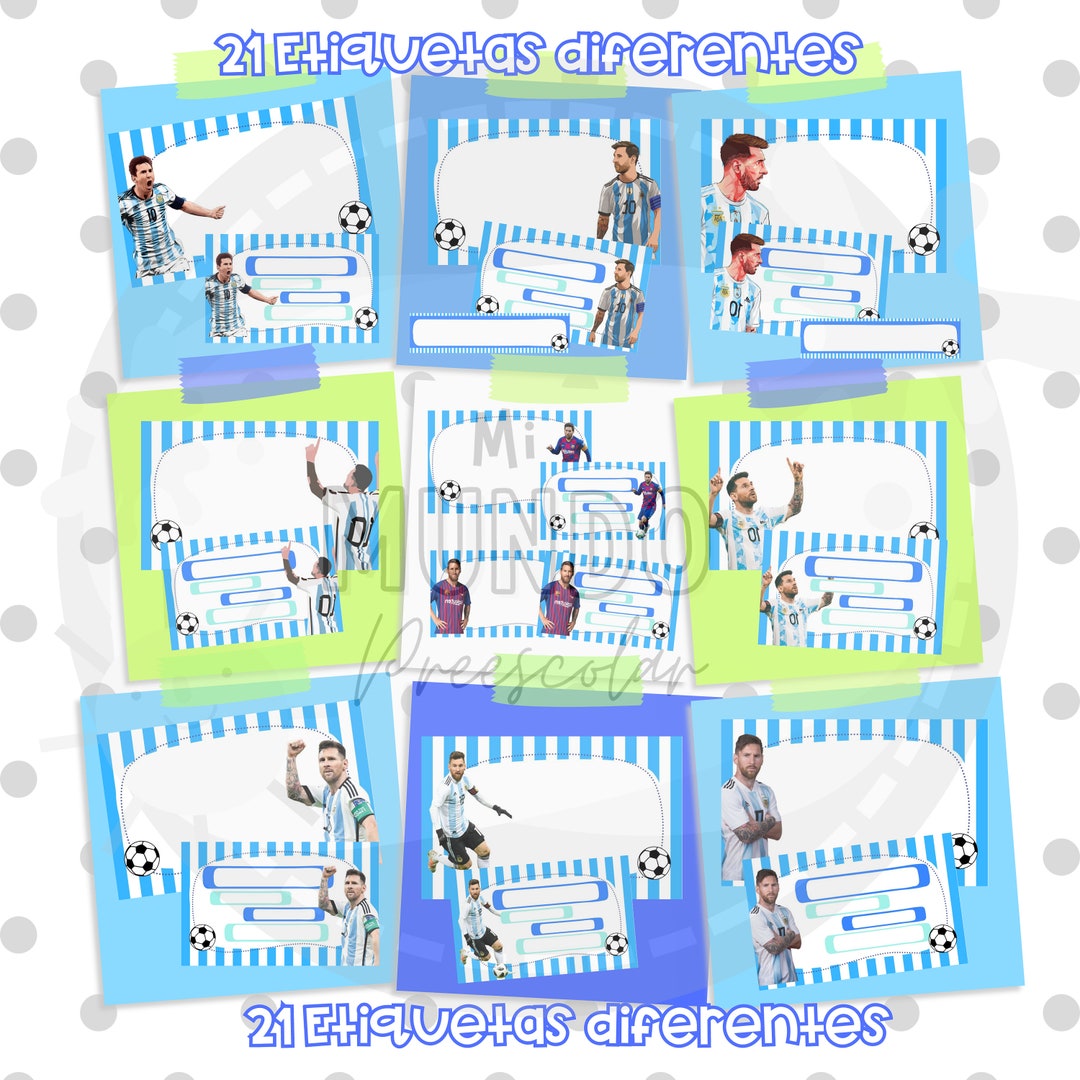 Messi School Labels - Etsy Israel
