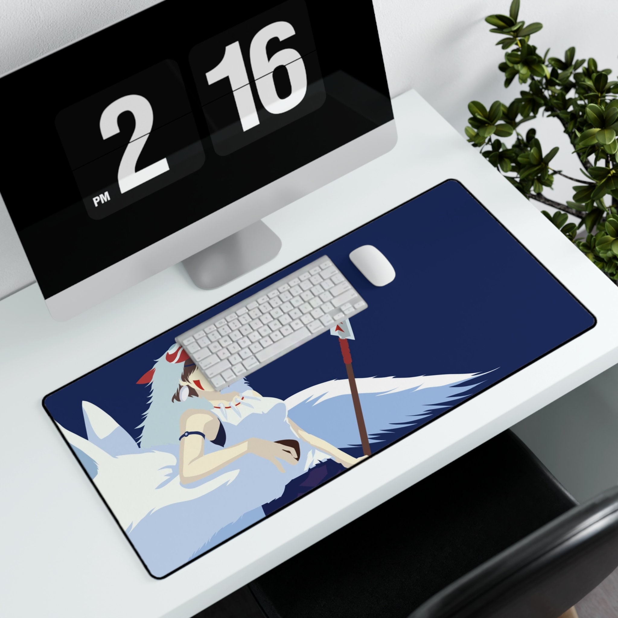Studio Ghibli Princess Mononoke Desk Mat sold by Whirr Rolling | SKU ...