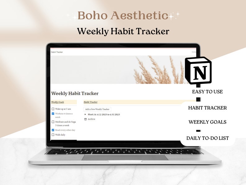 Notion Template Notion Habit Tracker Notion Planner Notion Template ...