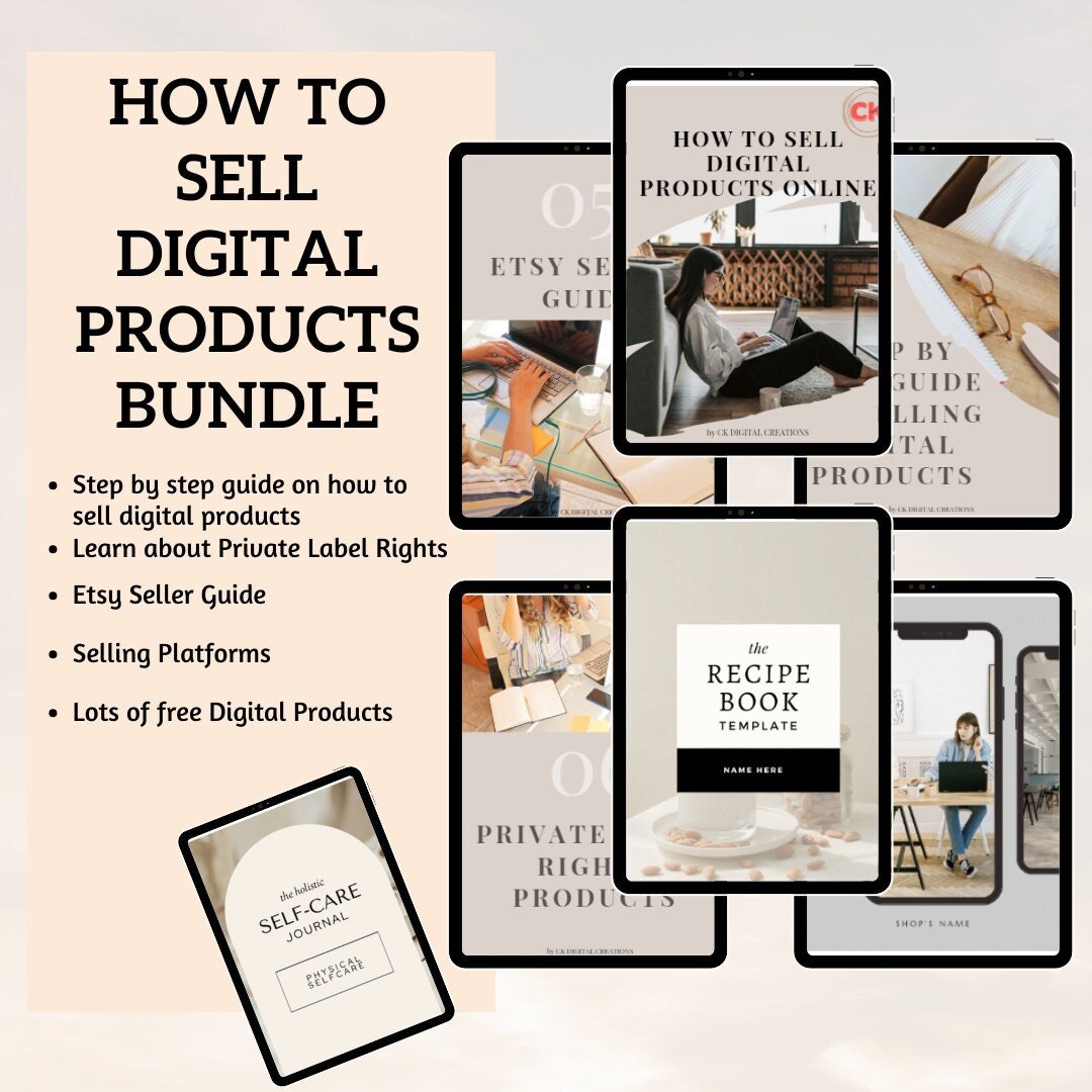 How to Sell Digital Products bundle - Etsy