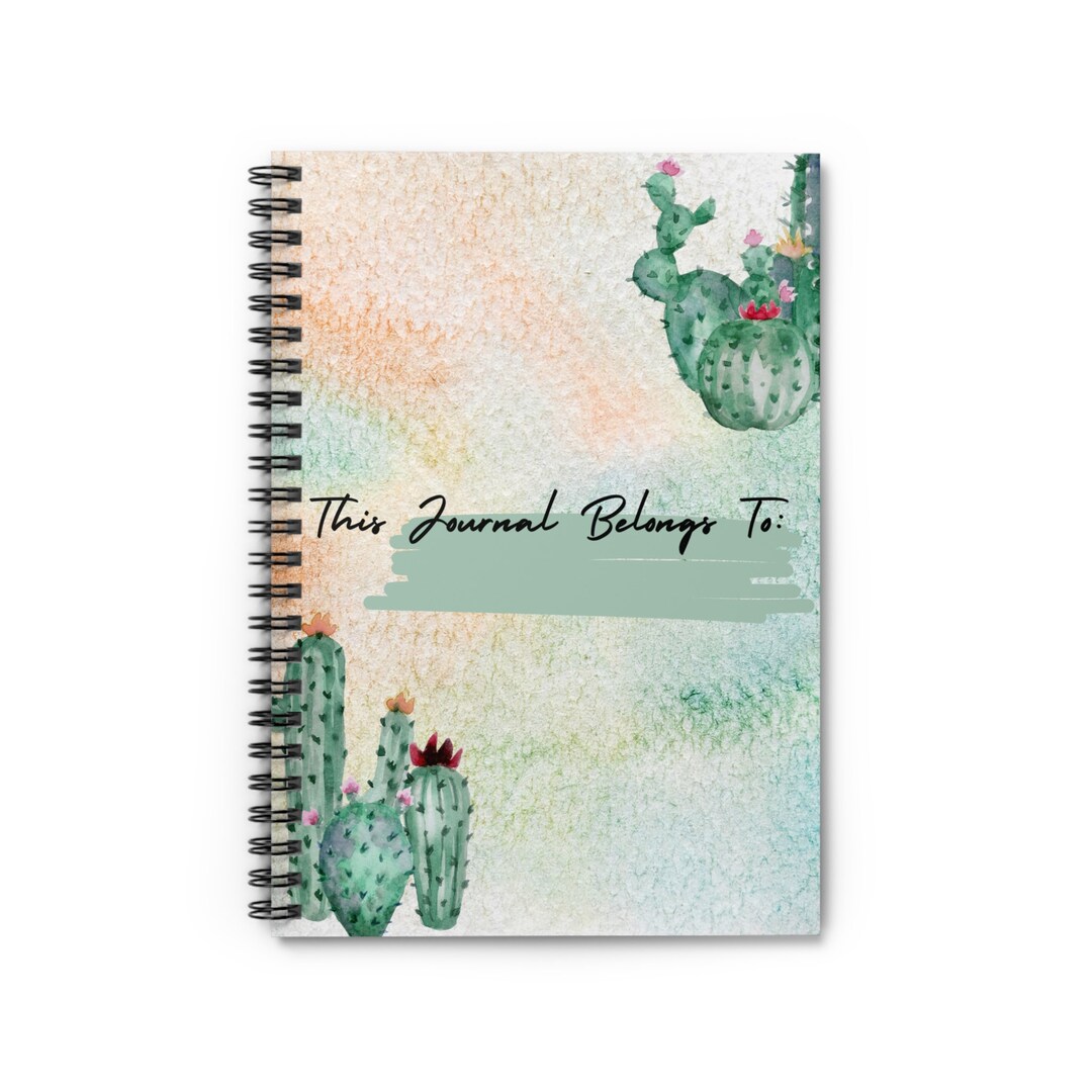 Desert Themed Spiral Journal/notebook Ruled Line - Etsy
