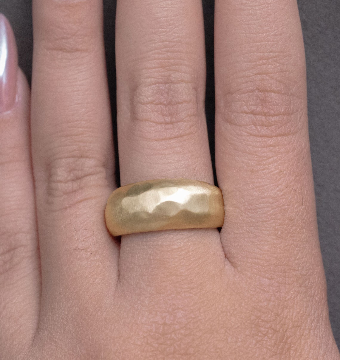Wide Wedding Band ,chunky Band 14k Yellow Gold Ring , Gold Extra Wide ...