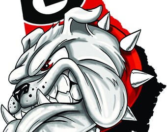 Georgia Bulldogs UGA 12 Premium Vinyl Decal Licensed NCAA - Etsy