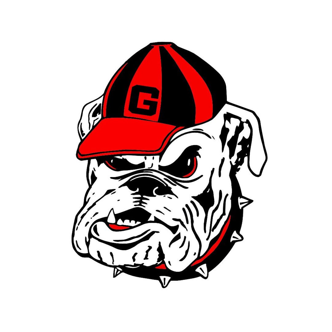 Georgia Bulldogs Decal 6"x7.5". UGA Football - Etsy