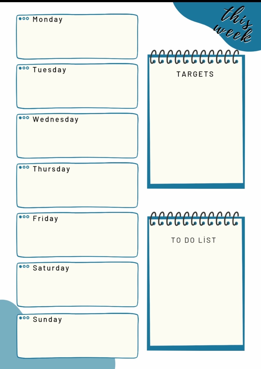 Timewizardplanner: Digital Weekly Planner (printable) - Etsy
