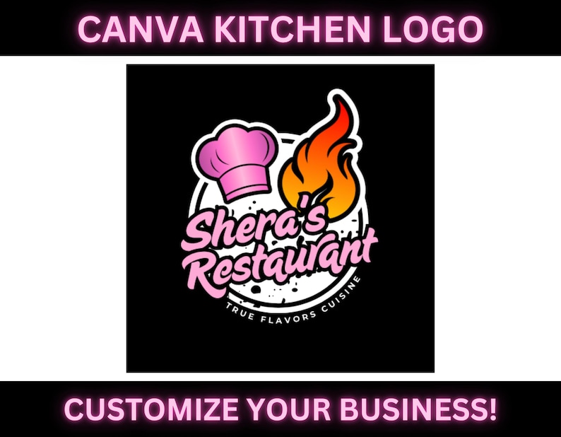 Cooking Kitchen Logo Canva Template, Editable Cook Business Logo ...