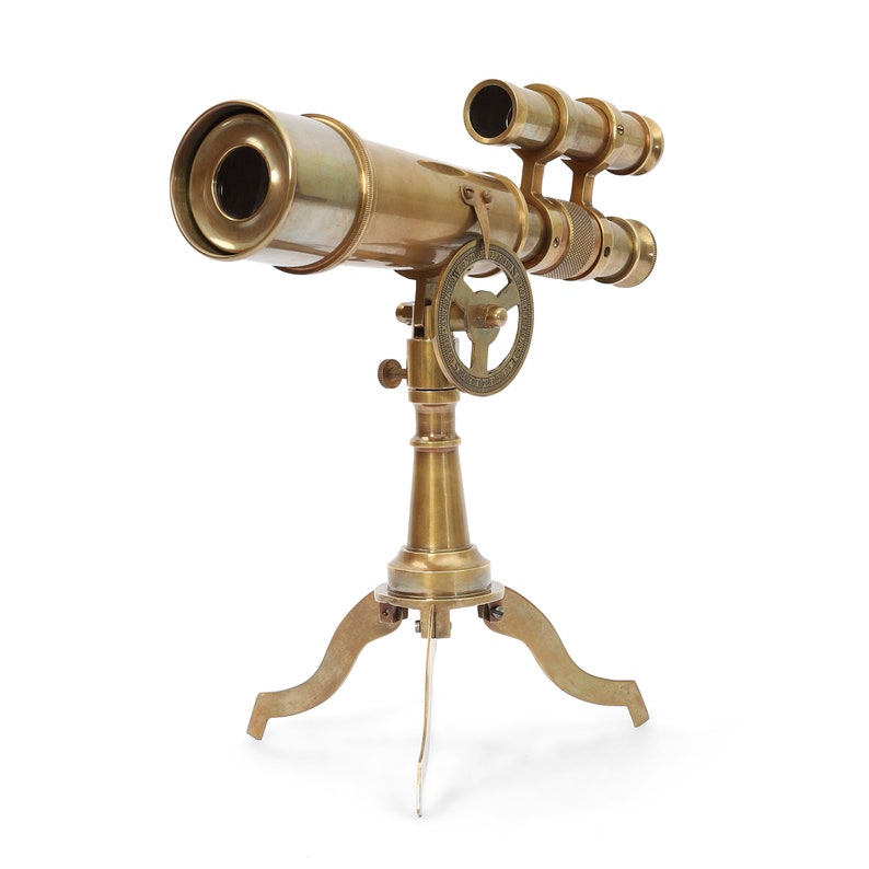Antique Telescope With Tripod Stand: Vintage Corporate Gift - Etsy