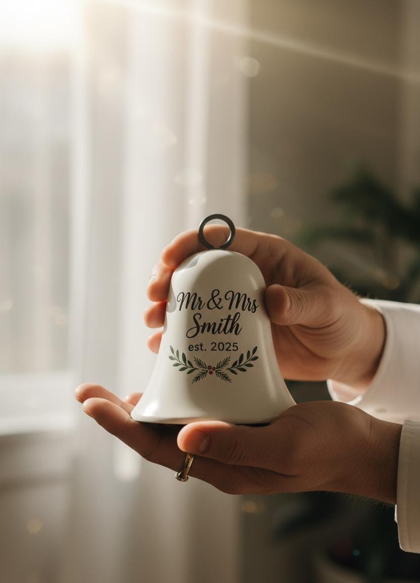 Personalized Mr & Mrs Brass Wedding Bell – Anniversary Keepsake - Etsy