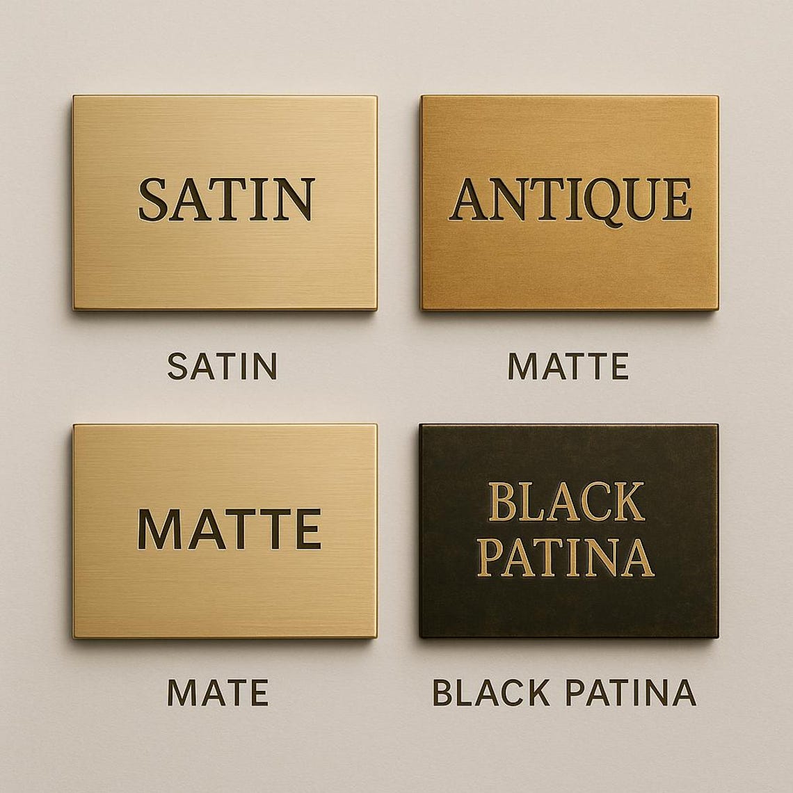 Custom Brass Door Name Plate – Personalized Address Sign - Etsy