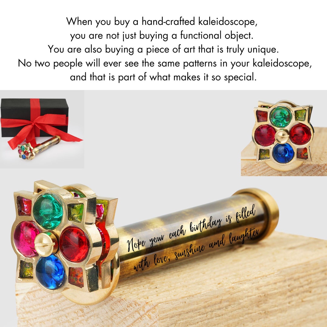 Exquisite Personalized Brass Kaleidoscope Gift Handcrafted ...