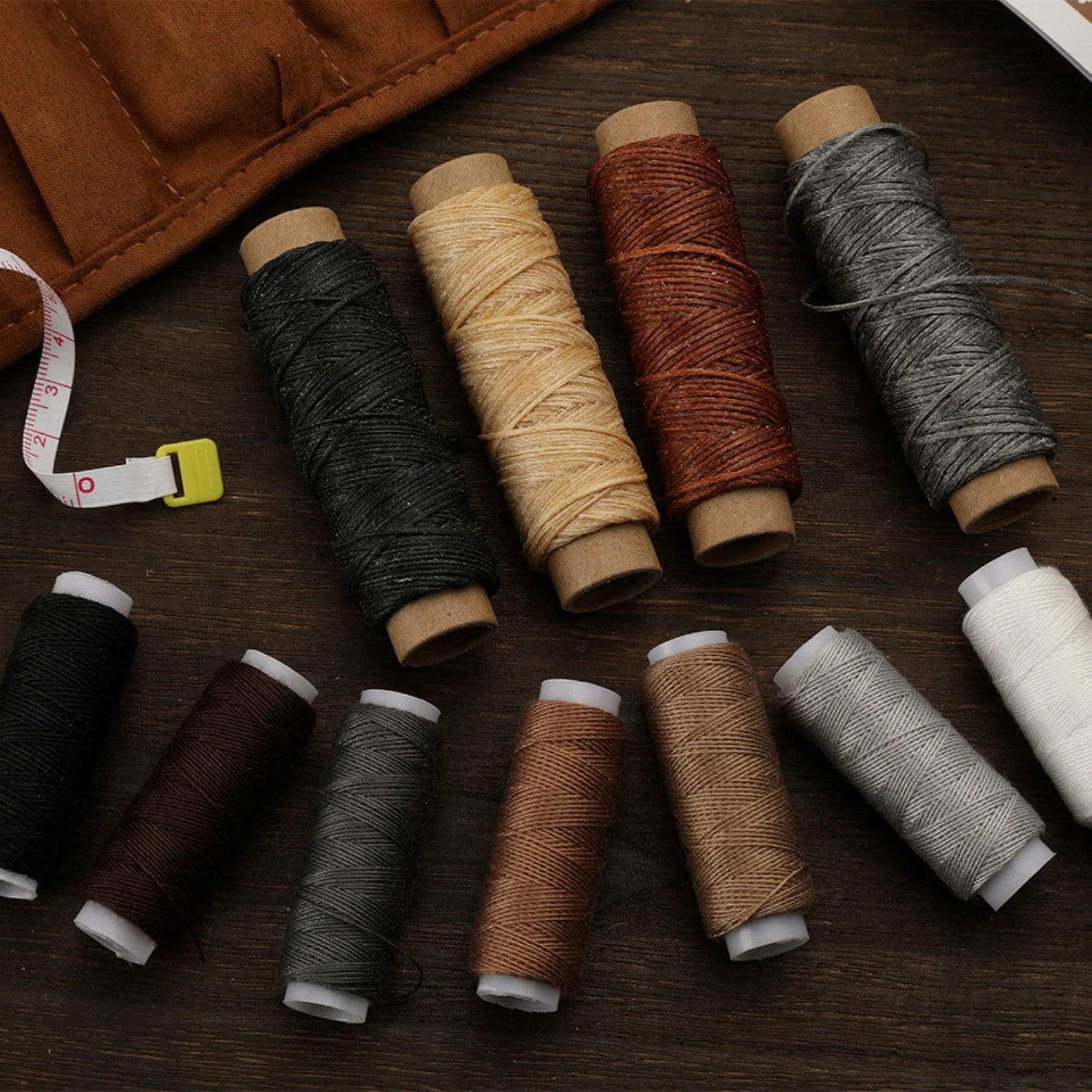 Leather Craft Tool Kit Professional, Hand Sewing Repair Kit, Wax Thread ...