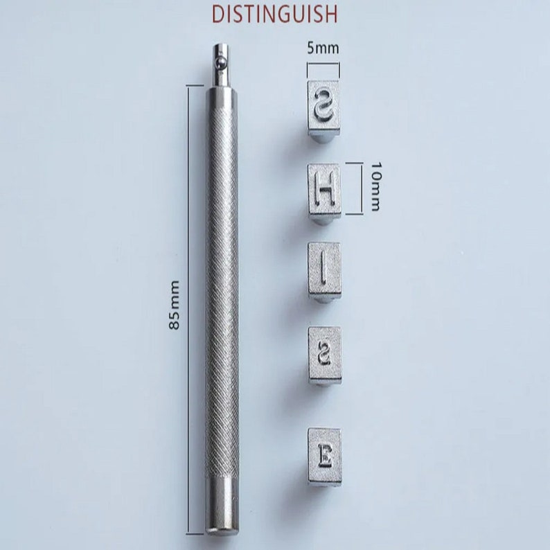 36pcs Font Combination Metal Alphabet Letter and Number Stamp Set for ...