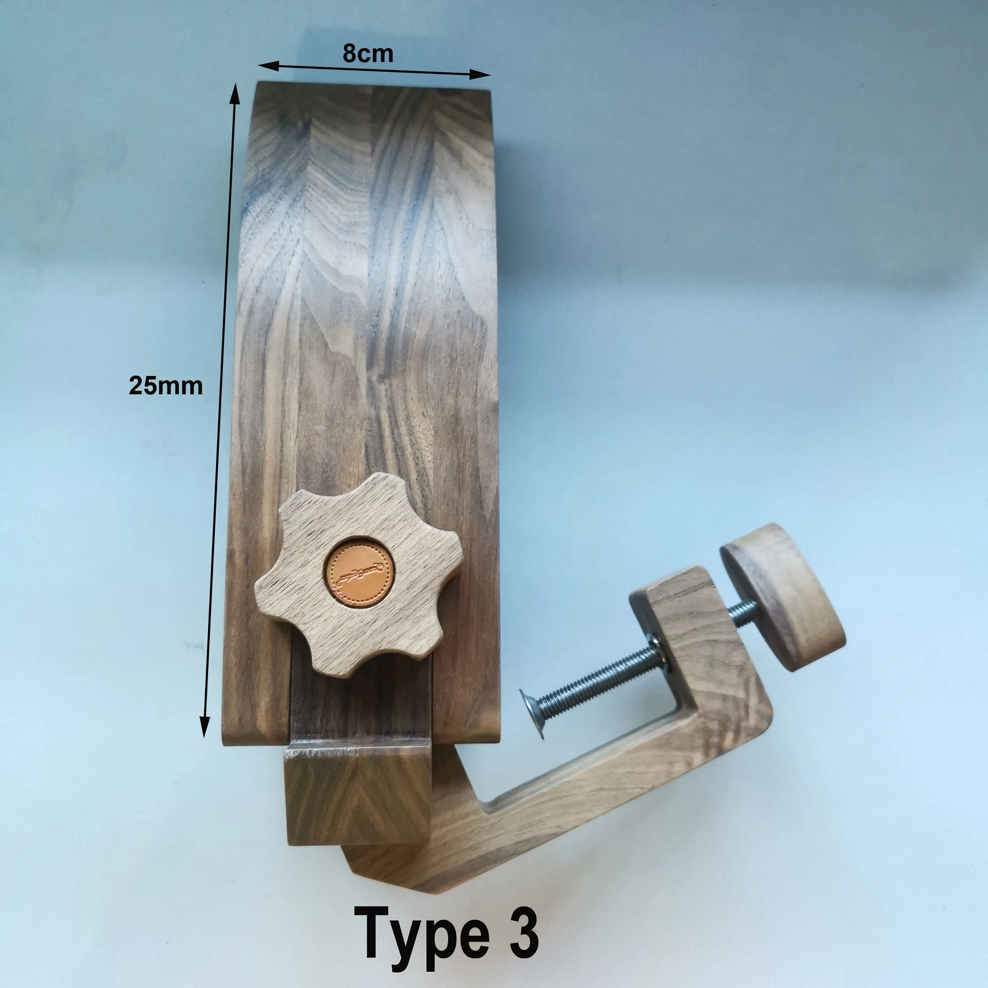 Leather Hand Sewing Stitch Pony, Black Walnut, Wooden Adjustable Clamp ...