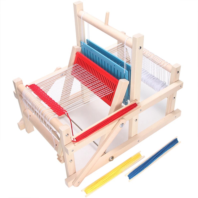 Weaving Loom Kit for Kids, Mini DIY Hand-knitting Weaving Machine ...
