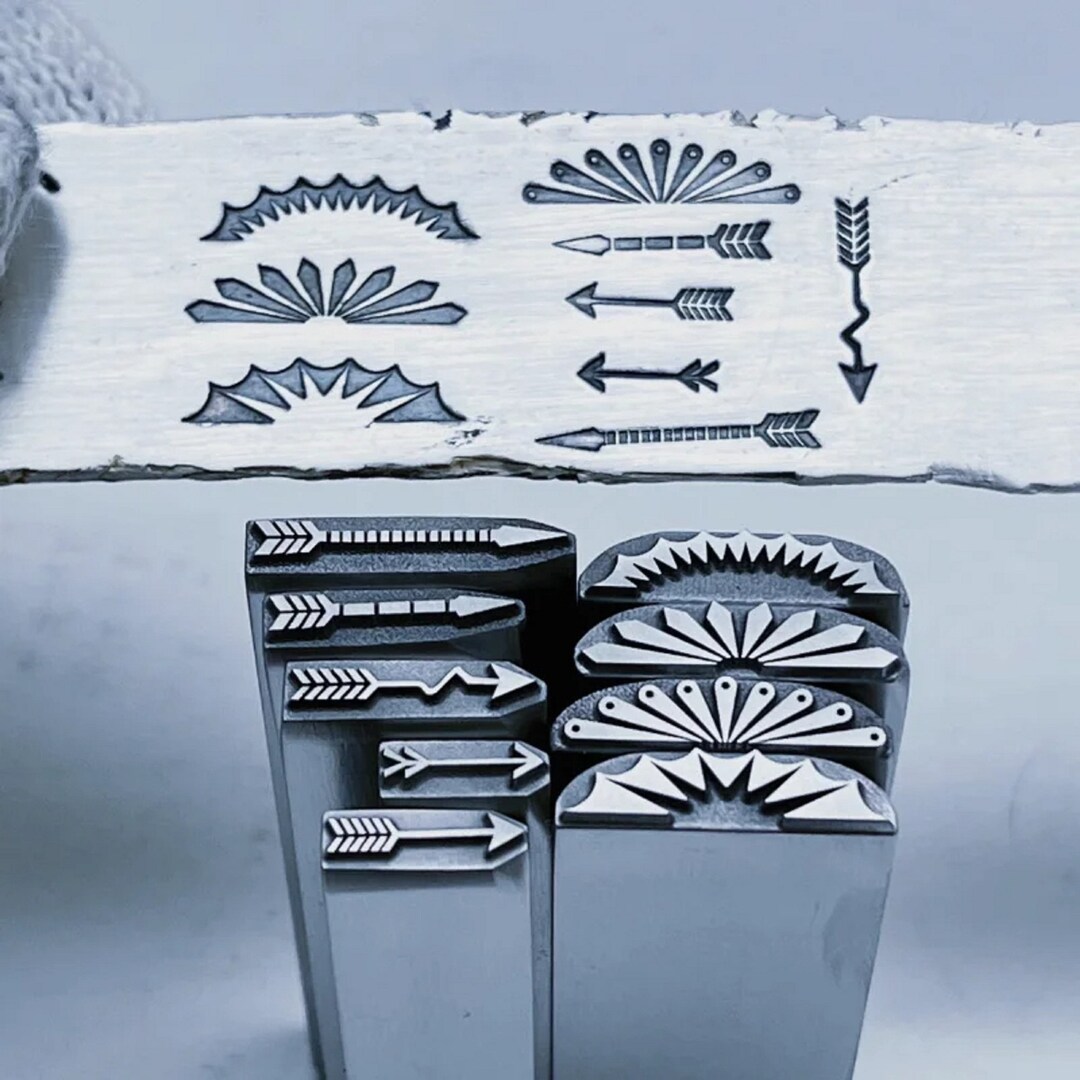 Arrow Pattern Metal Stamp, DIY Steel Stamping Tool, Gold Silver ...