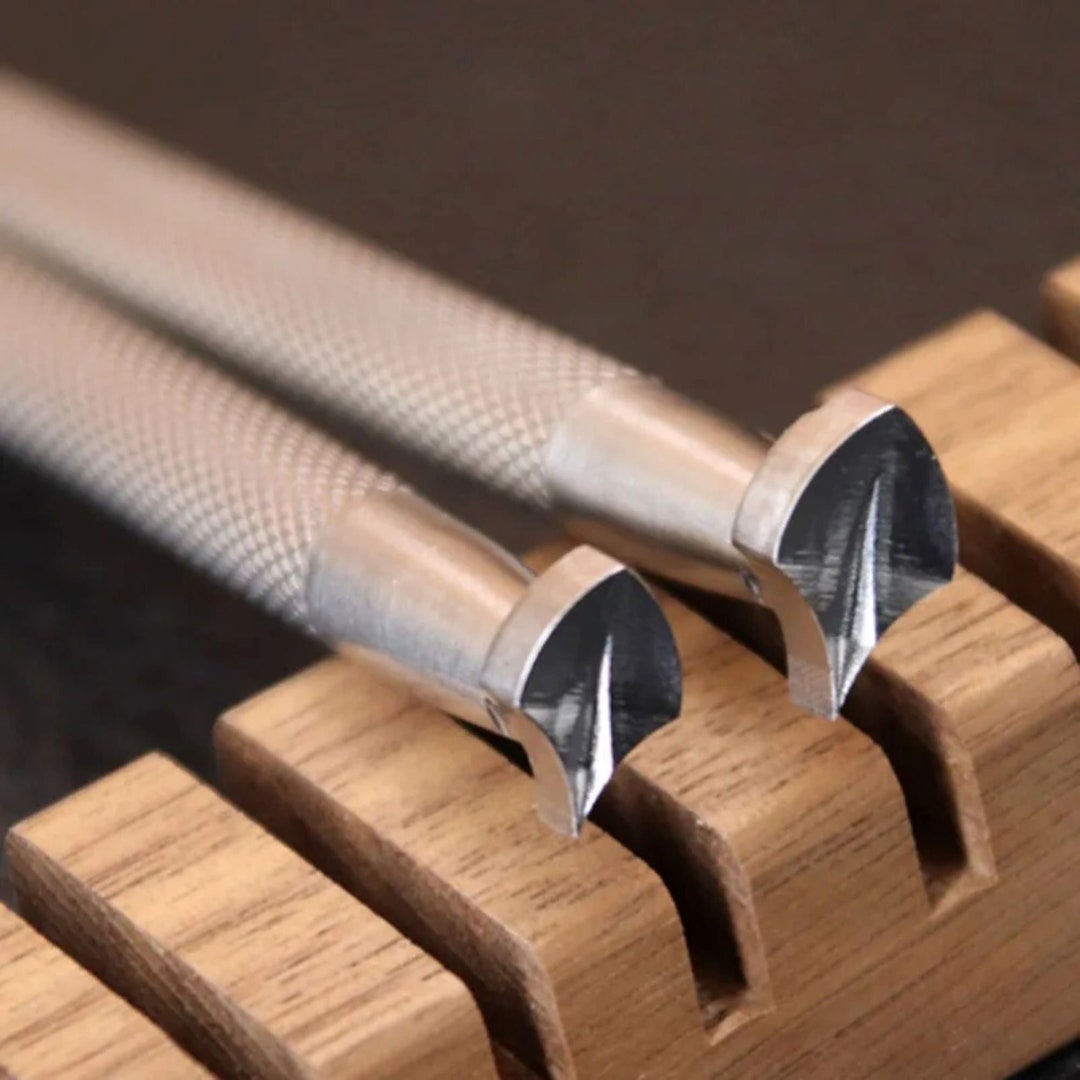 Fish Scale Pattern Leather Carving Stamp, 304 Stainless Steel, 2 Sizes ...