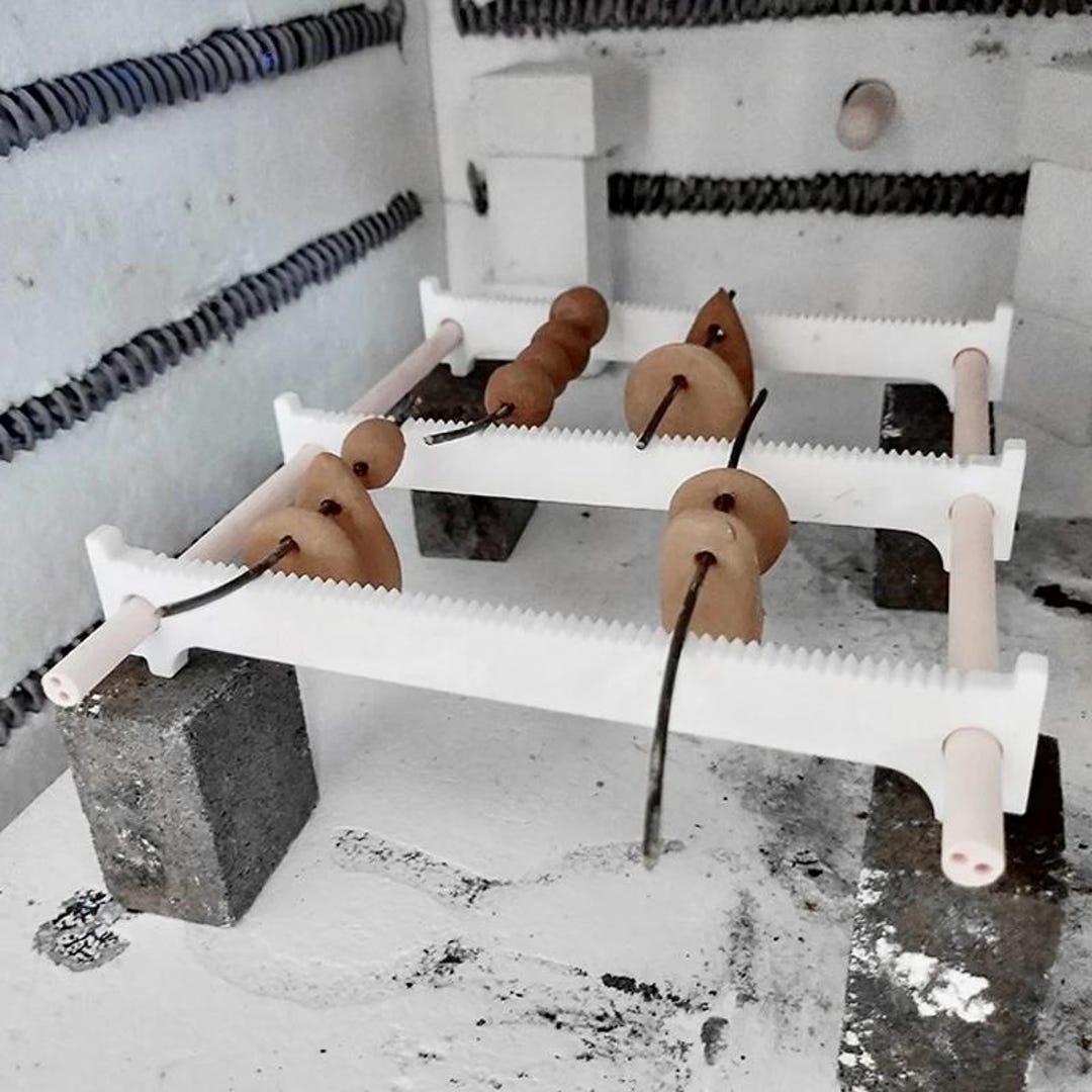 Ceramic Kiln Hanging Burning Frames, 1/2/3pcs, Corundum, Tungsten Wire ...