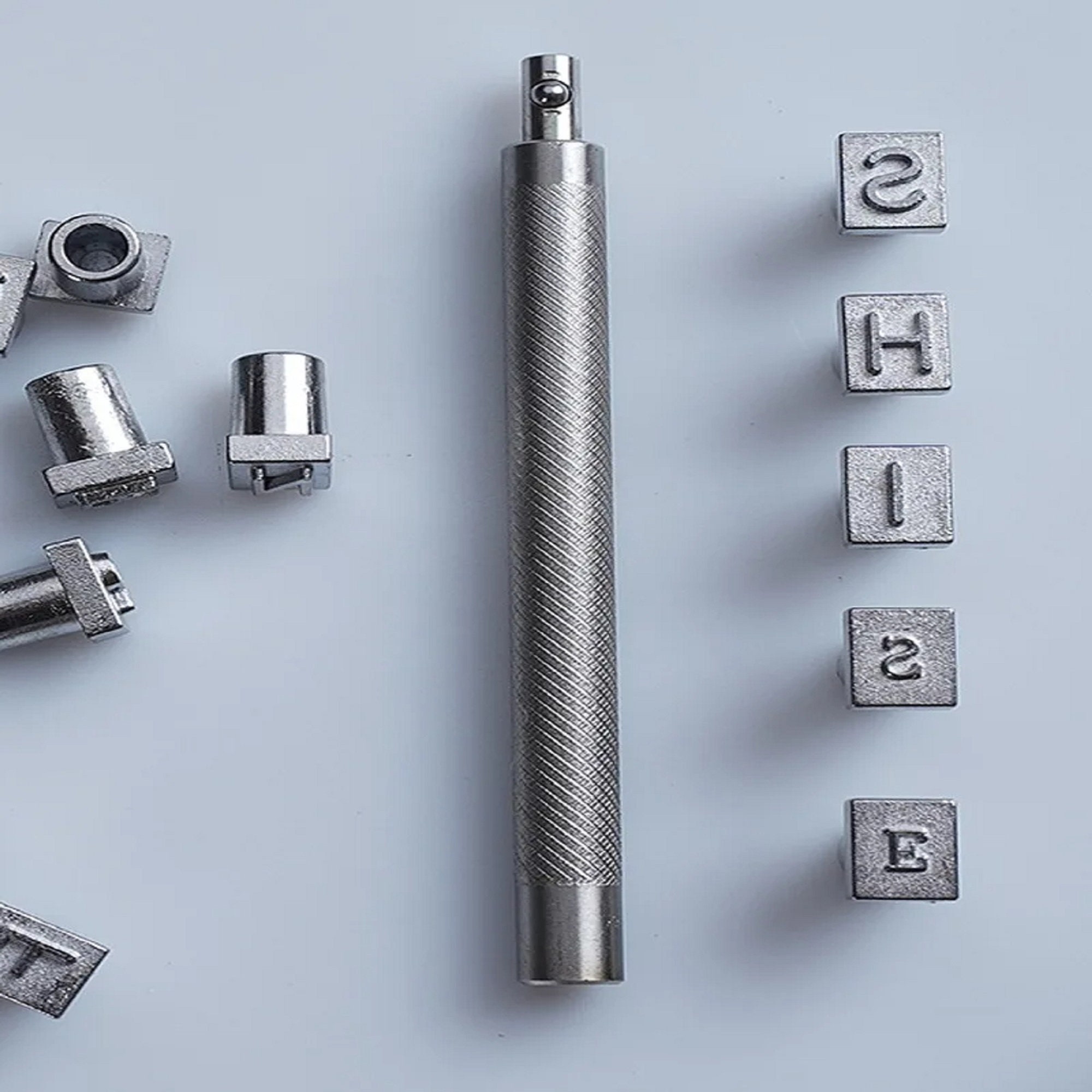 36pcs Font Combination Metal Alphabet Letter and Number Stamp Set for ...