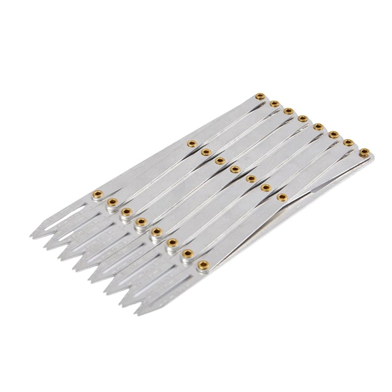 Buttonhole Gauge, 61.6x15.8cm/24.25x6.22in, Silver Aluminum ...