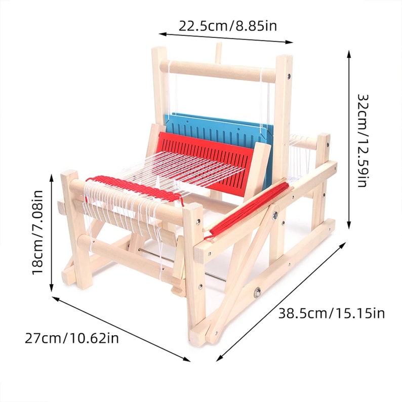 Weaving Loom Kit for Kids, Mini DIY Hand-knitting Weaving Machine ...