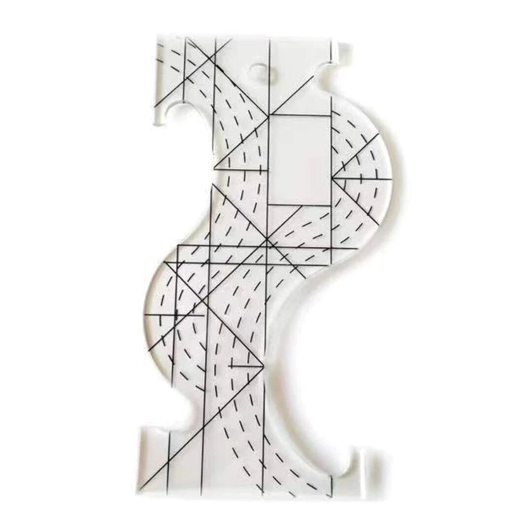 Quilting Template Ruler, Plastic, Multi-purpose Patchwork Clothing ...