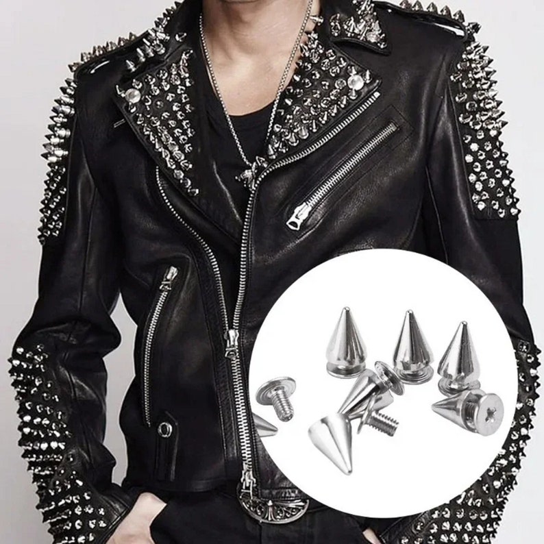 Cone Spikes,punk Spikes 7x10mm 100pcs Screwback Studs for DIY ...