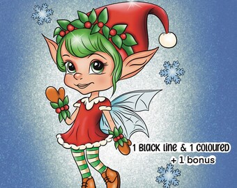 Digital Stamp Digi Stamp Digistamp Christmas Besties by - Etsy