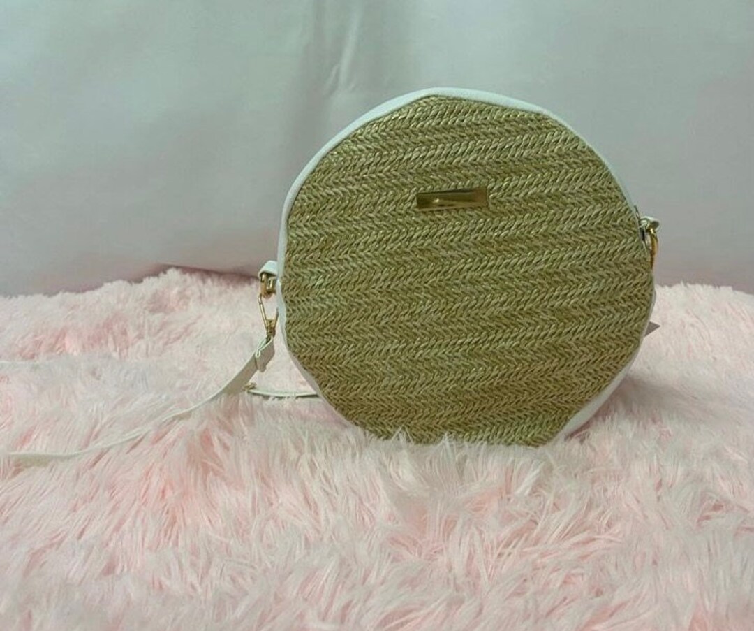 Round Raffia Bag - Etsy