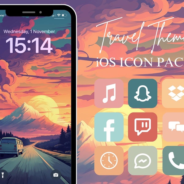 Desktop Wallpaper With Matching Folder Desktop Icons Aesthetic Laptop ...