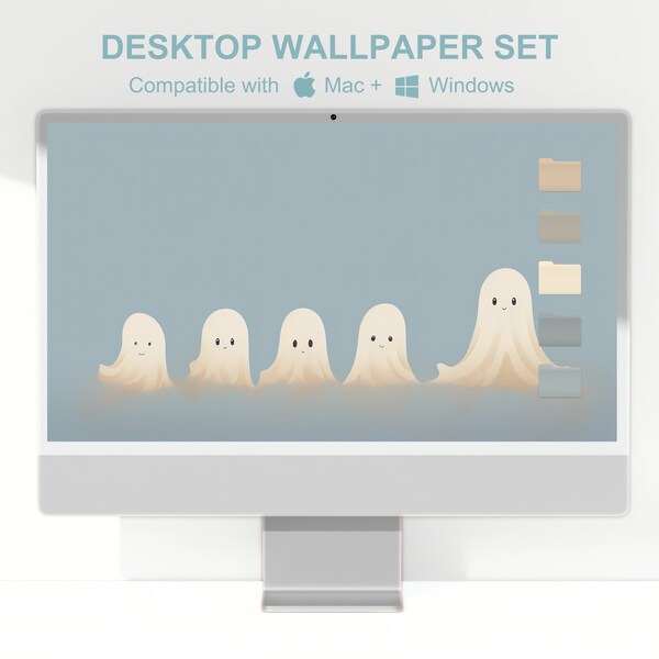 Halloween Desktop Background Matching Folder Desktop Icons Aesthetic ...