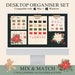 Christmas Desktop Wallpaper Organizer Set Folder Icons - Etsy