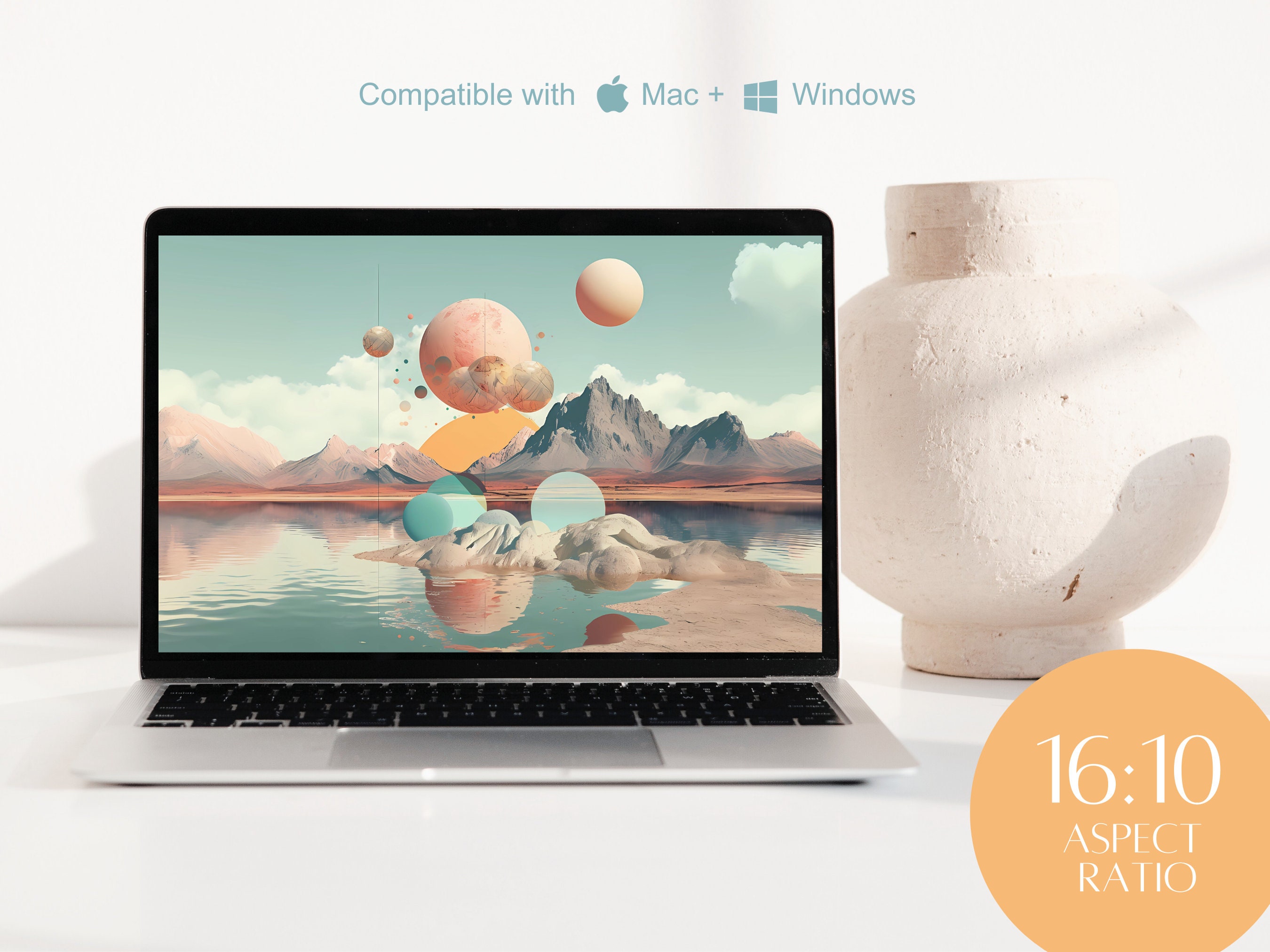 Desktop Wallpaper With Matching Folder Desktop Icons Aesthetic Laptop ...