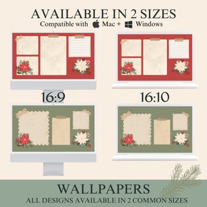 Christmas Desktop Wallpaper Organizer Set Folder Icons Christmas Decor ...