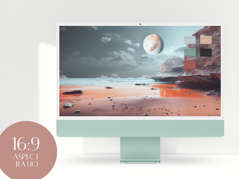 Desktop Wallpaper With Matching Folder Desktop Icons Aesthetic Laptop ...