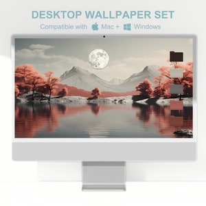 Desktop Wallpaper With Matching Folder Desktop Icons Aesthetic Laptop ...