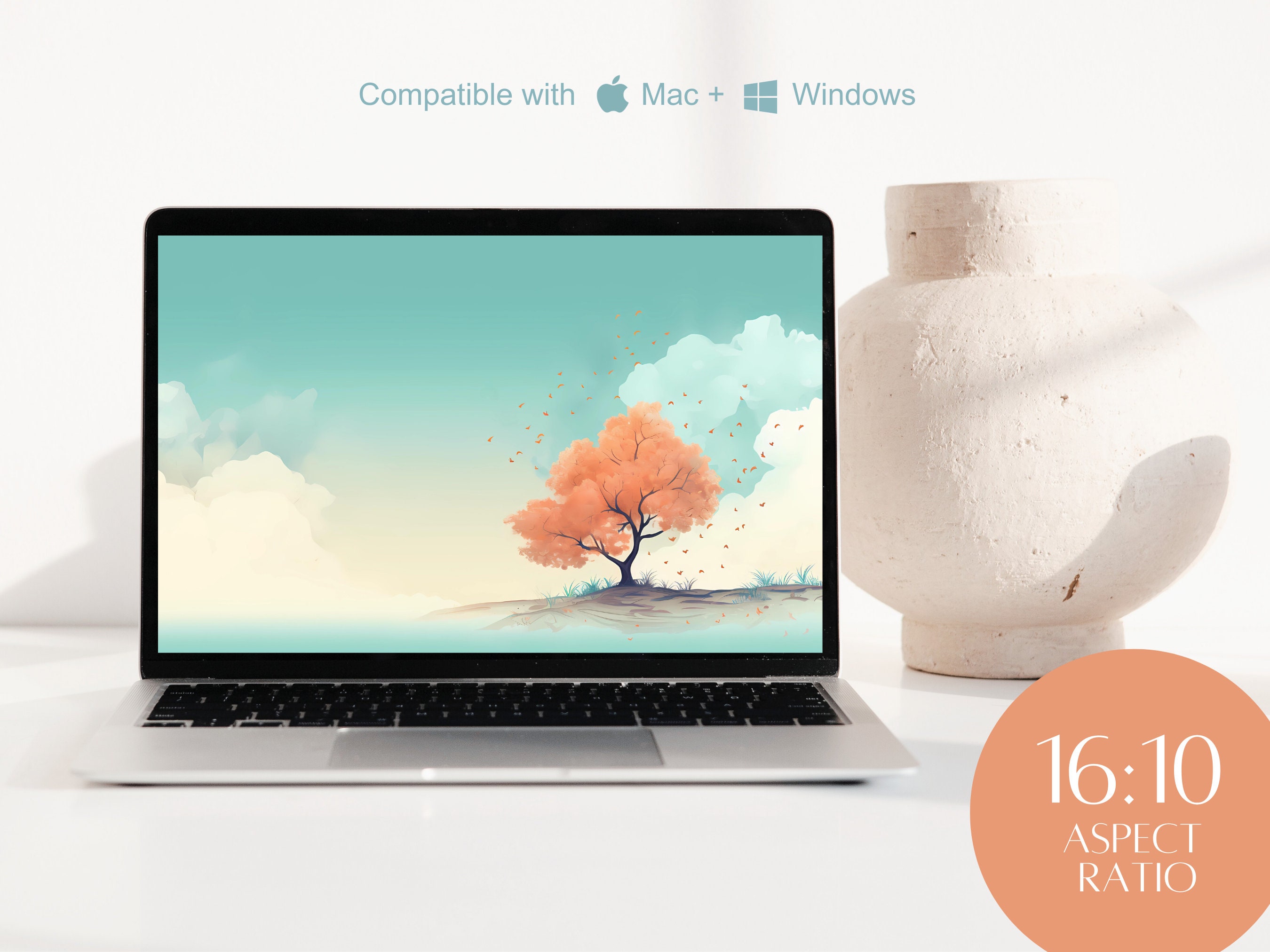 Minimalist Desktop Wallpaper Matching Folder Desktop Icons Aesthetic ...