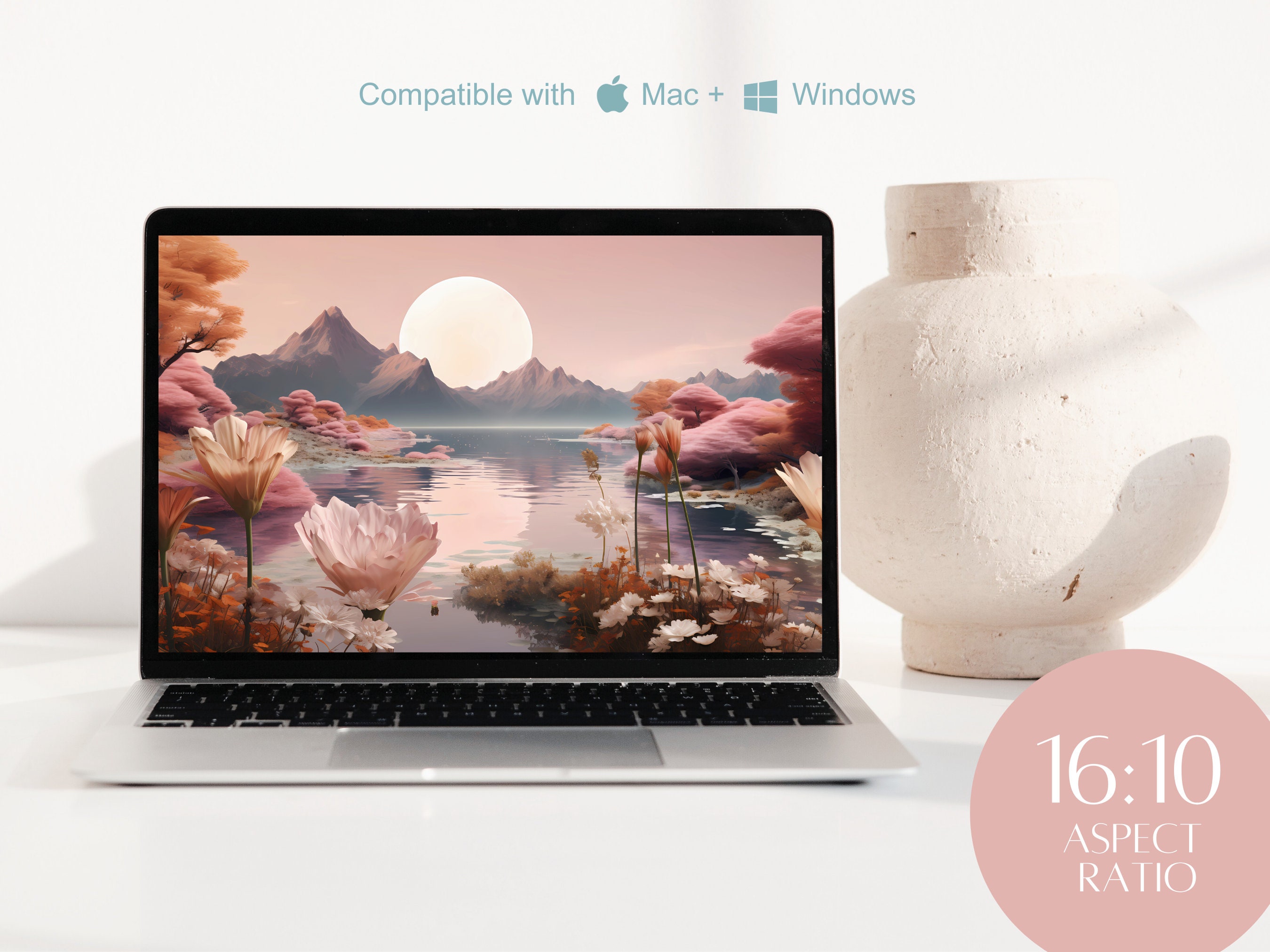 Desktop Wallpaper With Matching Folder Desktop Icons Aesthetic Laptop ...